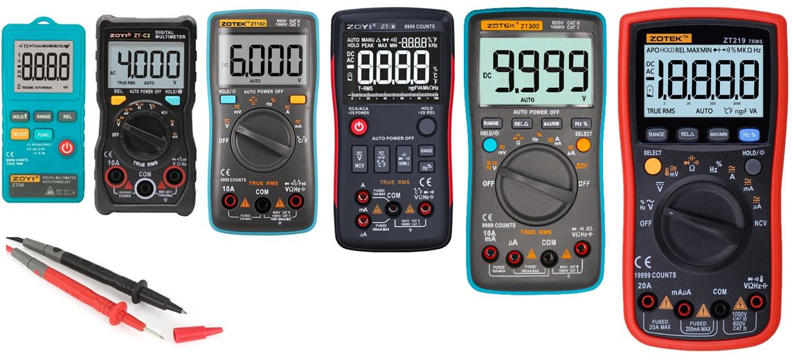 Мультиметры от ZOTEK поможет вам с выбором.